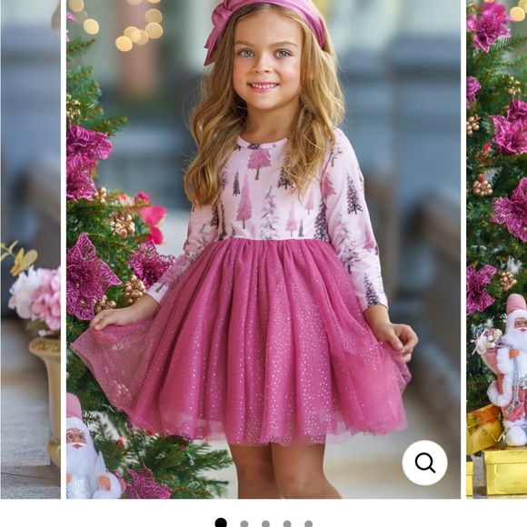 Dresses | Mia Belle Girls Pink Tutu Winter Wonderland Dress | Poshmark